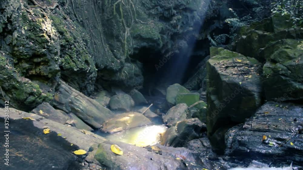 Disappearing river, River goes underground into sinkhole (ponor), karst ...