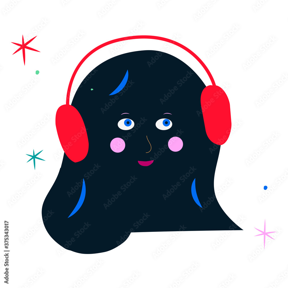 Halloween trick or treat emo monster illustration. Weird art ASMR blob ...