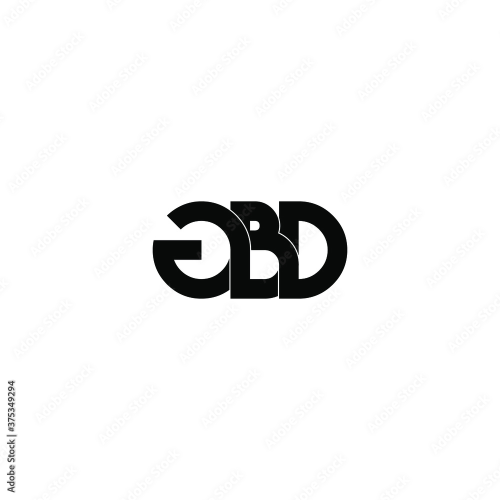 gbd letter original monogram logo design Stock Vector | Adobe Stock