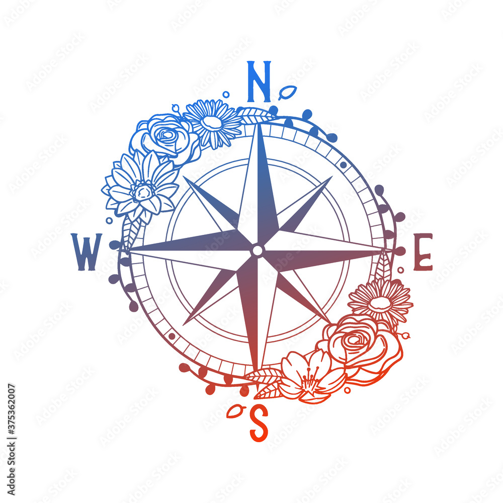 Fancy Compass Rose Designs