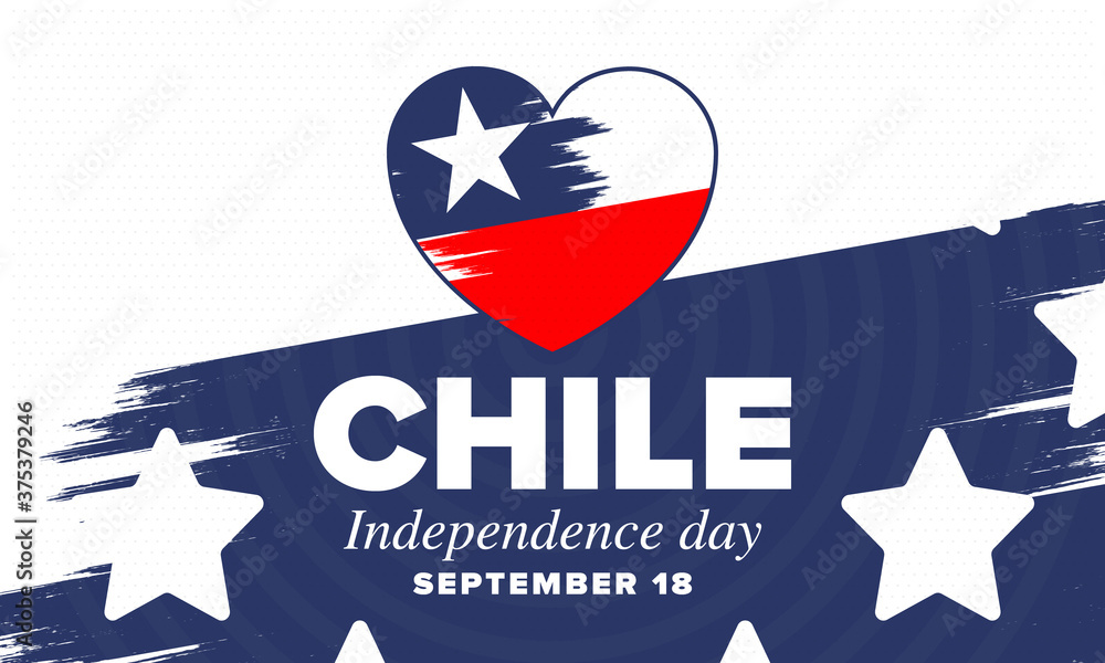 Chile Independence Day. Happy national holiday Fiestas Patrias. Freedom ...