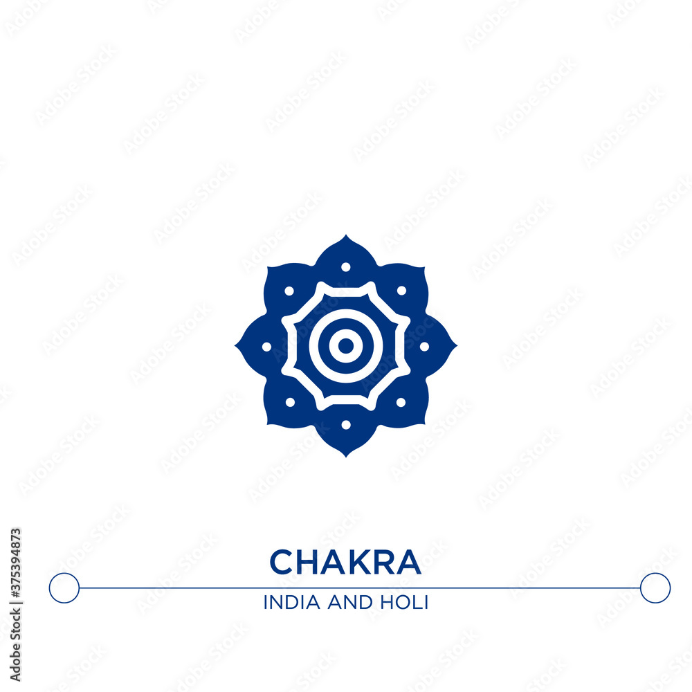 chakra icon on white background.flat vector chakra icon symbol sign ...