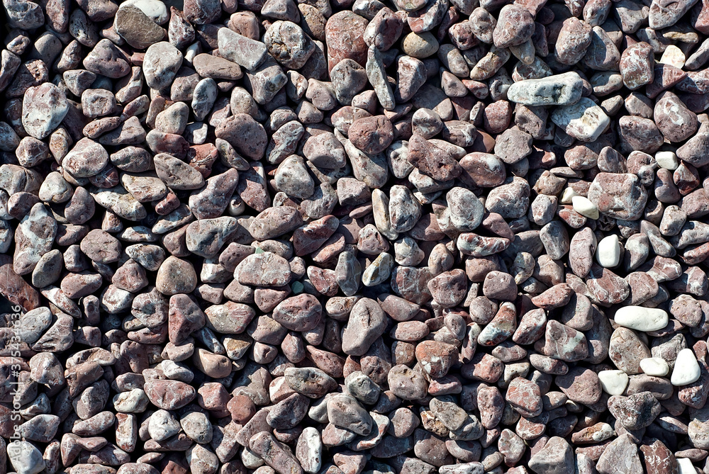 Drainage systems from small pebbles. Garden drainage for plants and ...