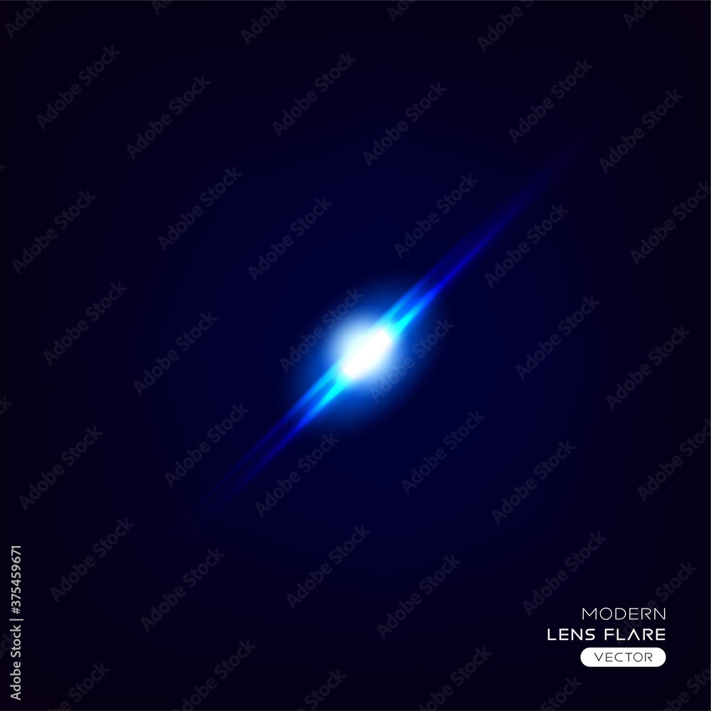 Modern Lens Flare effect vector illustration Stock Vector | Adobe Stock