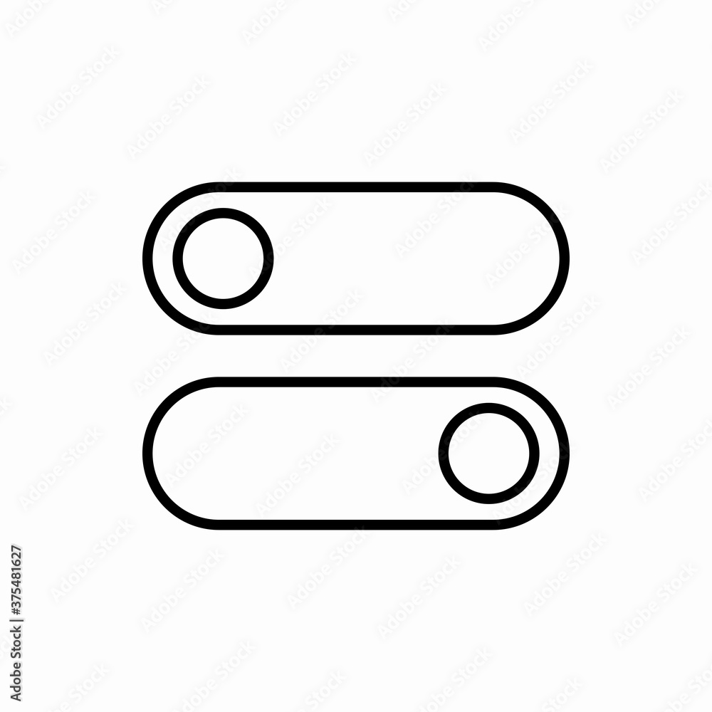 Outline Switch button icon.Switch button vector illustration. Symbol ...