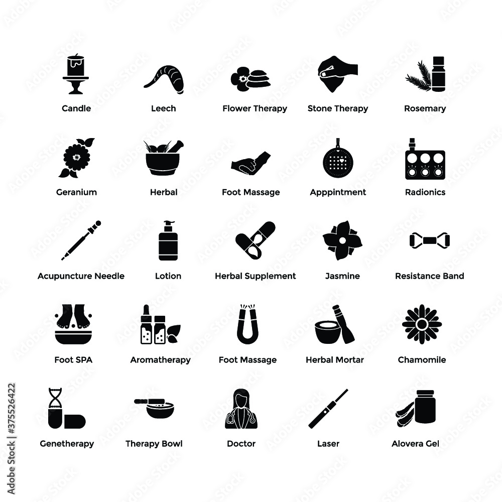 Therapist and Counselling Process Symbols Solid Icons Stock Vector ...