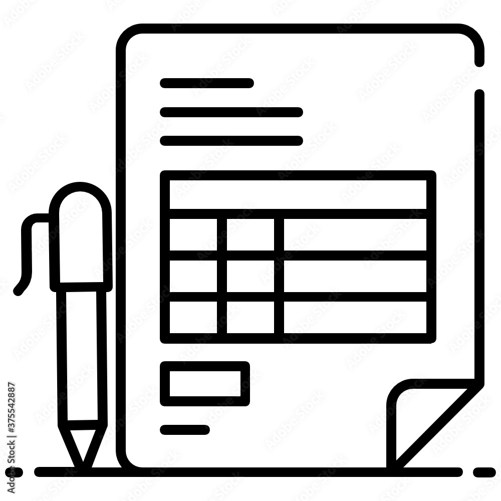 Design of proforma invoice, receipt in style Stock Vector | Adobe Stock