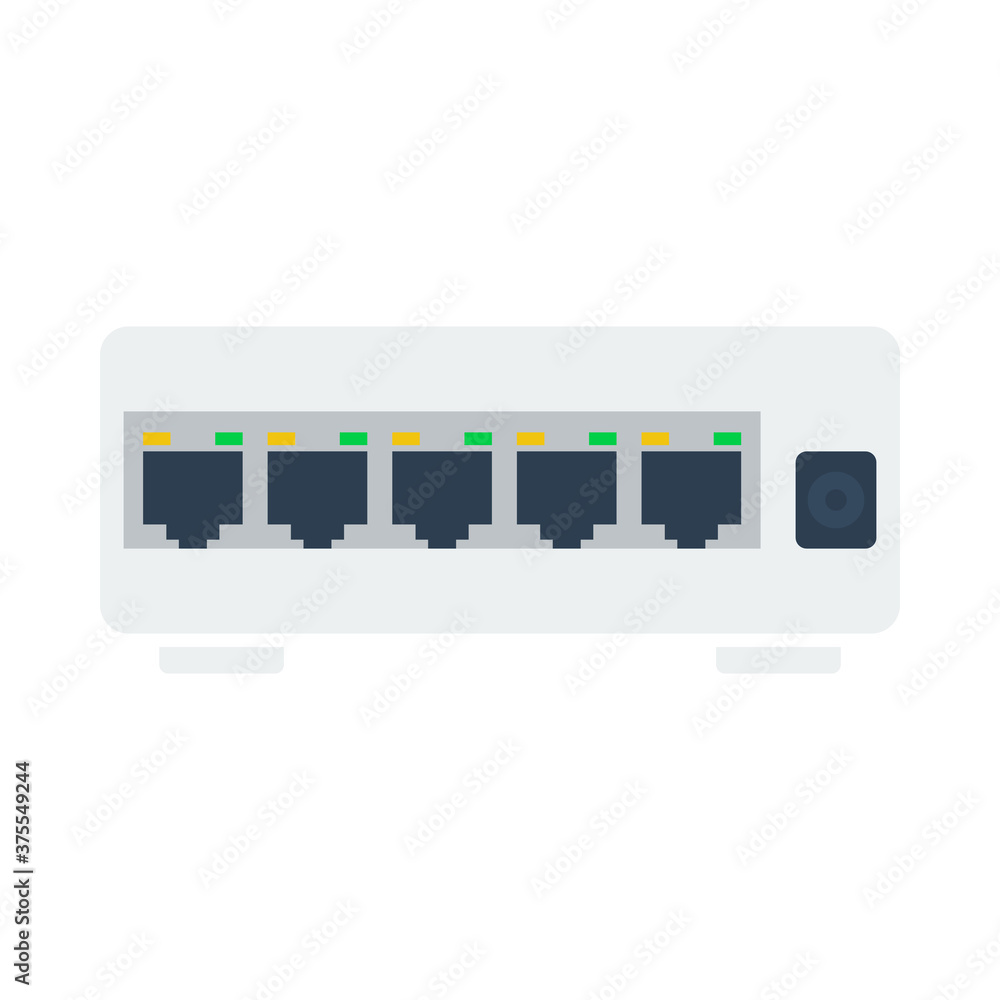 Ethernet Switch Icon Stock Vector | Adobe Stock
