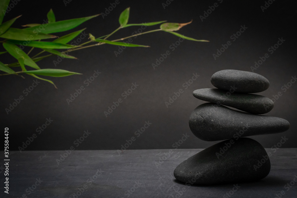 Zen Grey Green Background