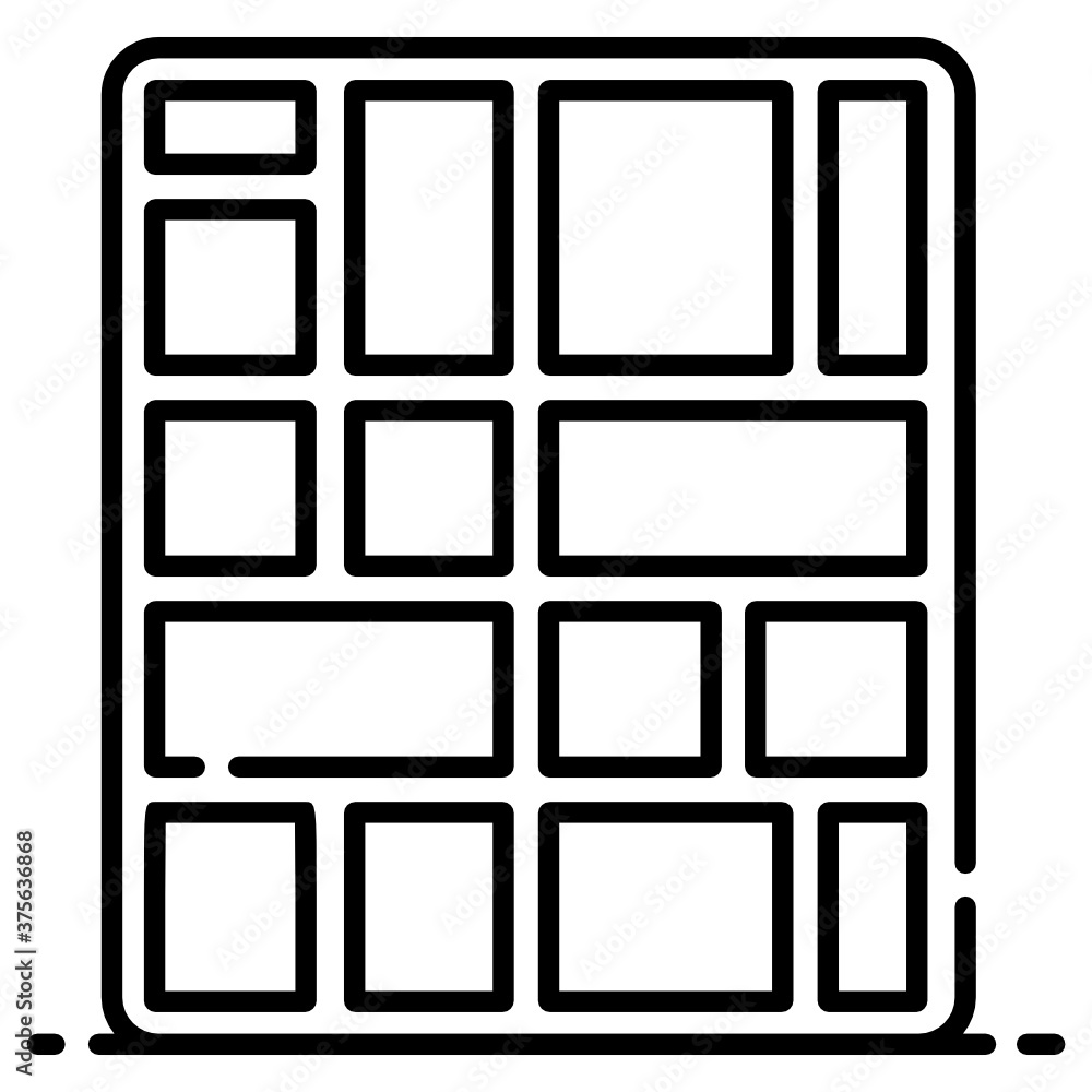 Displaying of hierarchical data using nested figures, treemap icon ...