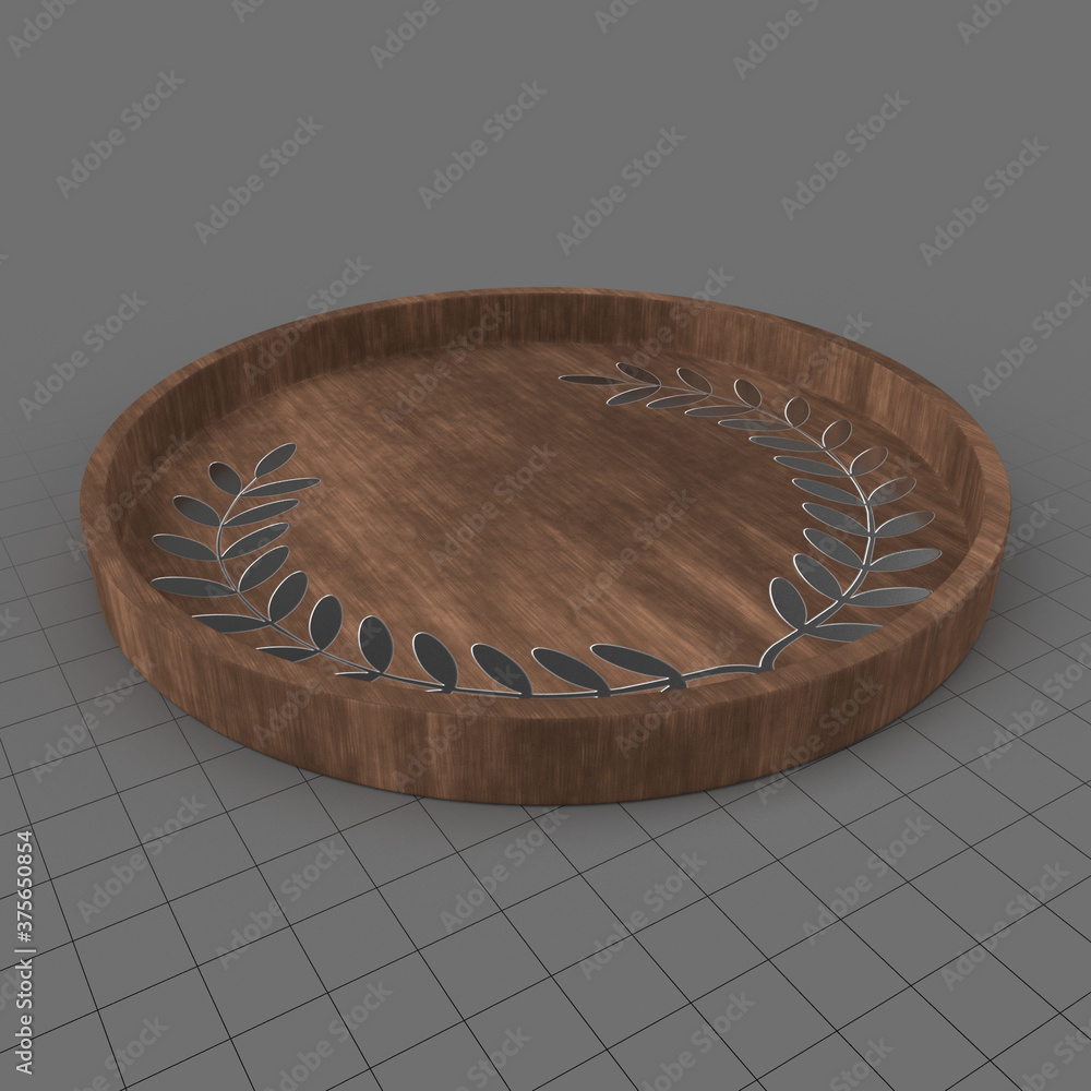 Rusty serving tray Stock 3D asset | Adobe Stock