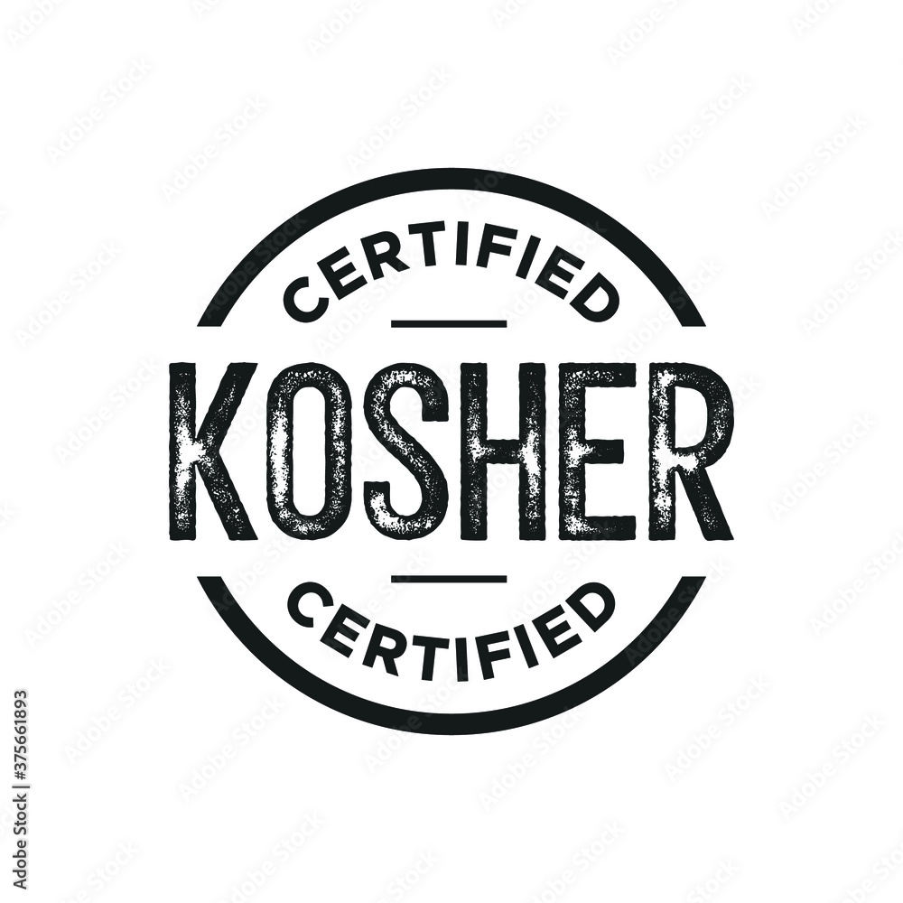 Poster Kosher Food Certificate, Label, Kosher Food Sticker Stamp, Vector Illustration B – Wall ...