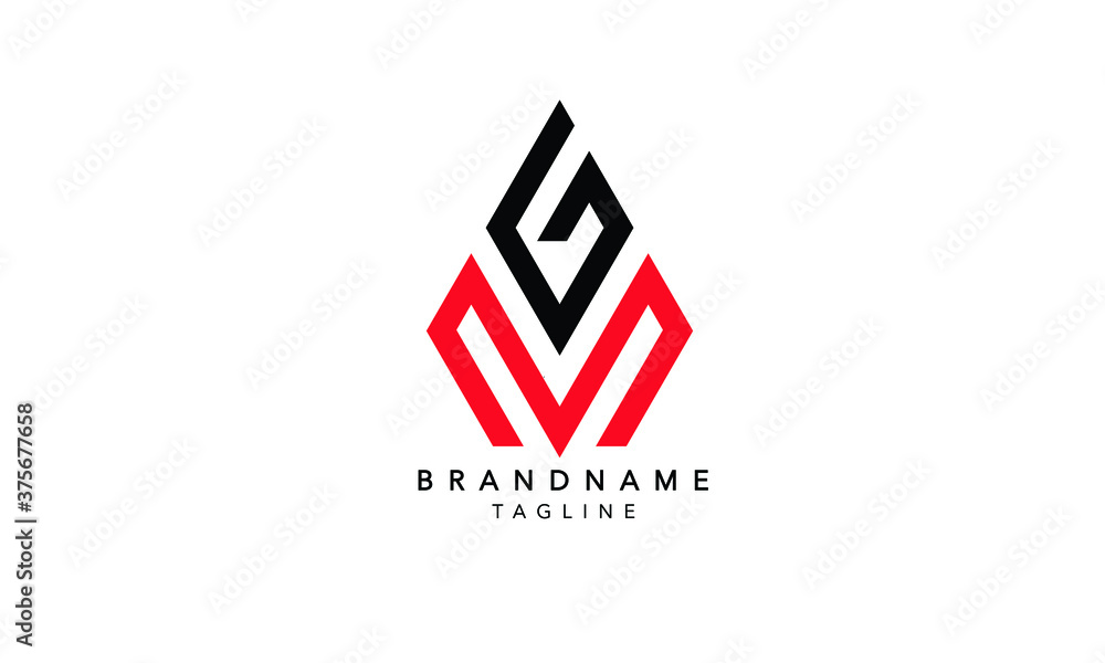 Alphabet letters Initials Monogram logo GM, MG, G and M Stock Vector ...