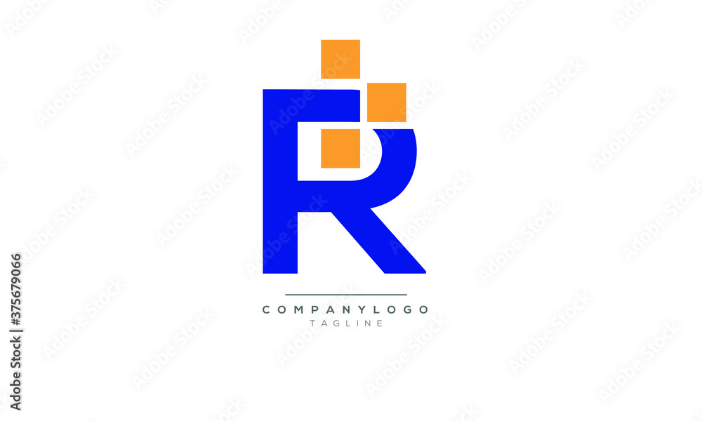 R initials monogram letter text alphabet logo design Stock Vector ...