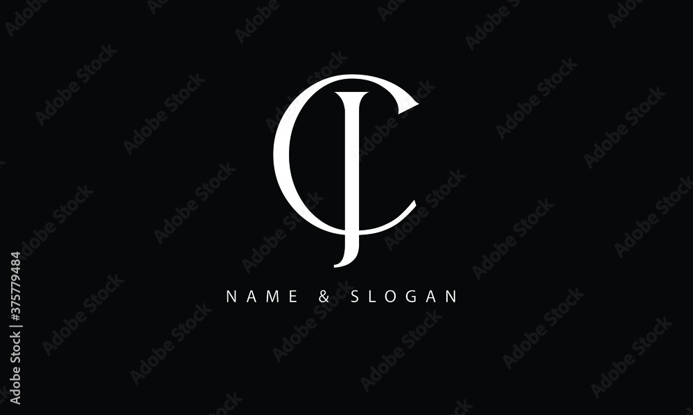 JC, CJ, J, C abstract letters logo monogram Stock Vector | Adobe Stock