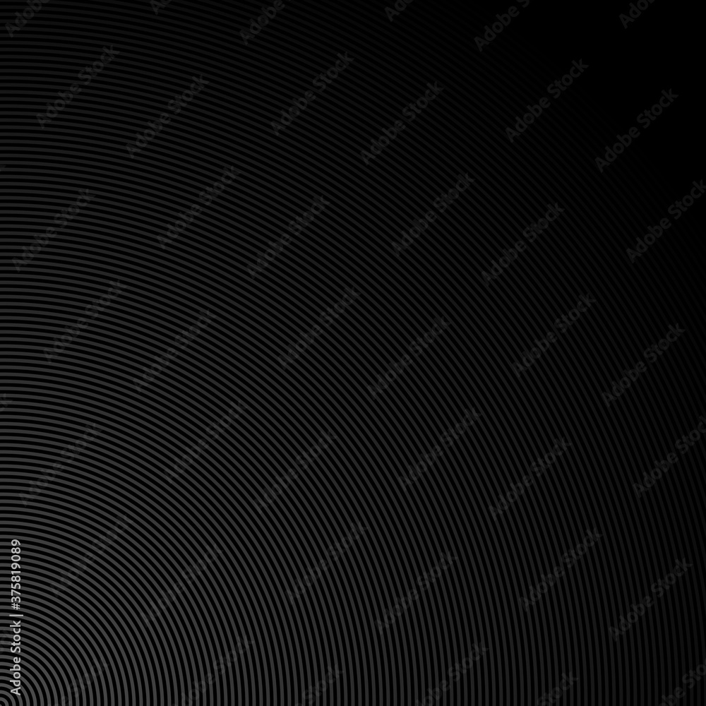 Radial black thin lines on gradient black background, vector ...
