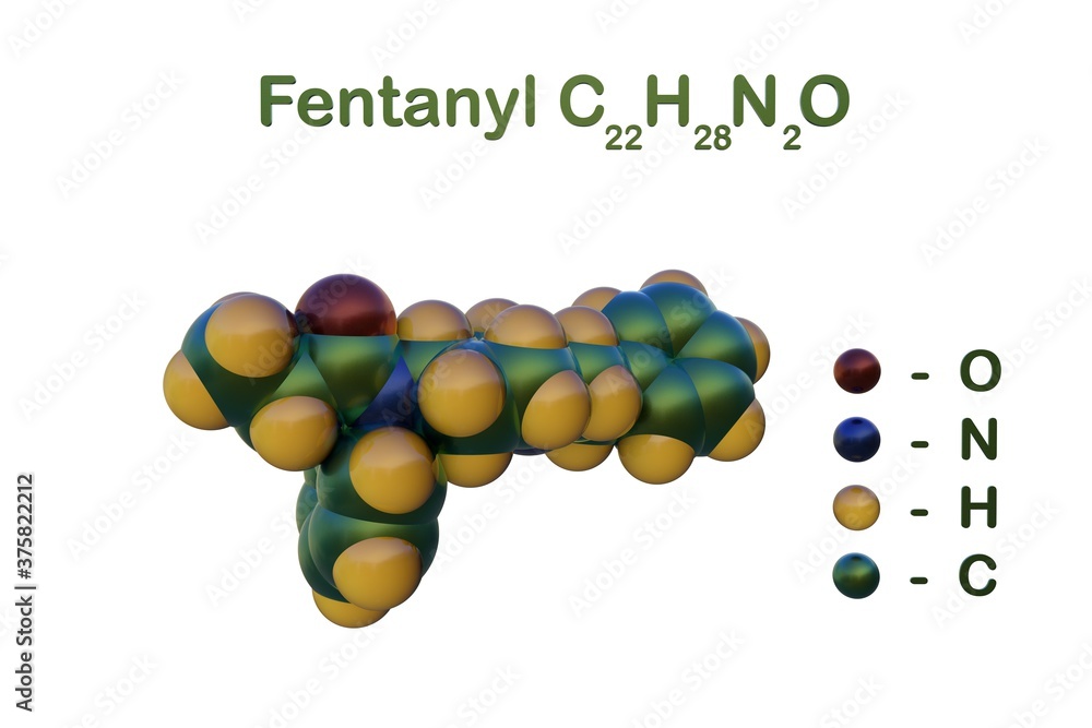Structural chemical formula and space-filling molecular model of ...