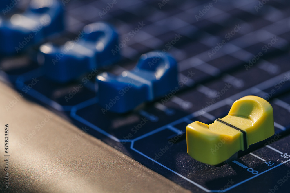 Mixing Console Detail Stock Photo | Adobe Stock