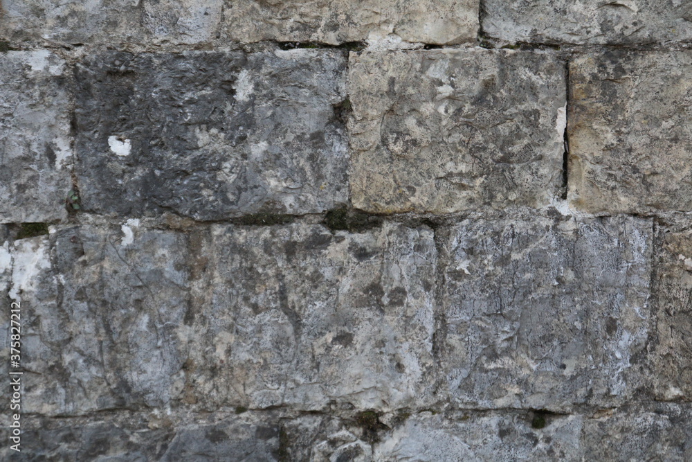 parete di sassi colorati e cementati Stock Photo | Adobe Stock