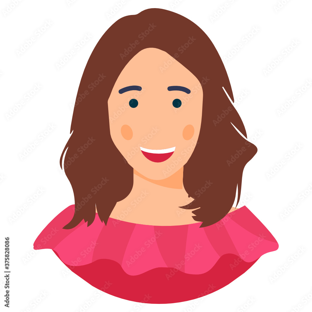 Editable character design of fashion model, vector of supermodel in ...