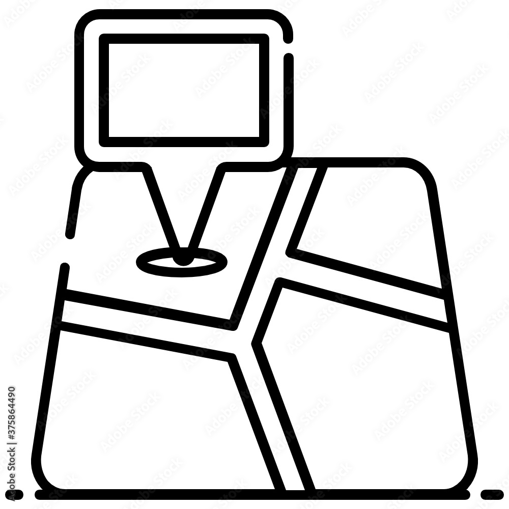 Map chart with h symbol showcasing hotel location icon Stock Vector ...