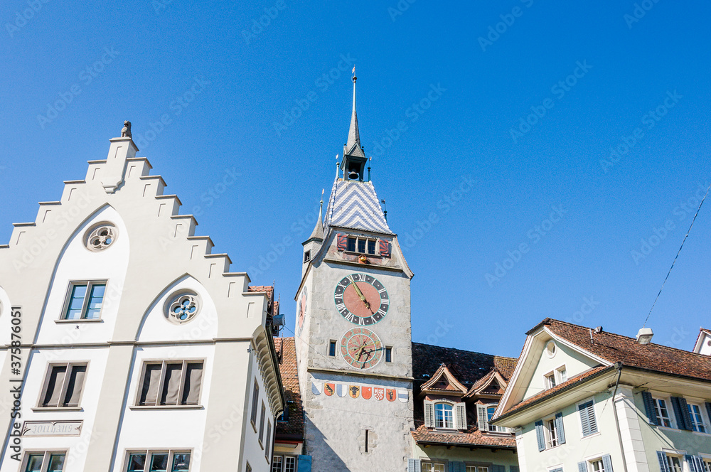 Stadt Zug, Stadt, Zug, Zytturm, Altstadt, Stadttor, Stadtmauer ...