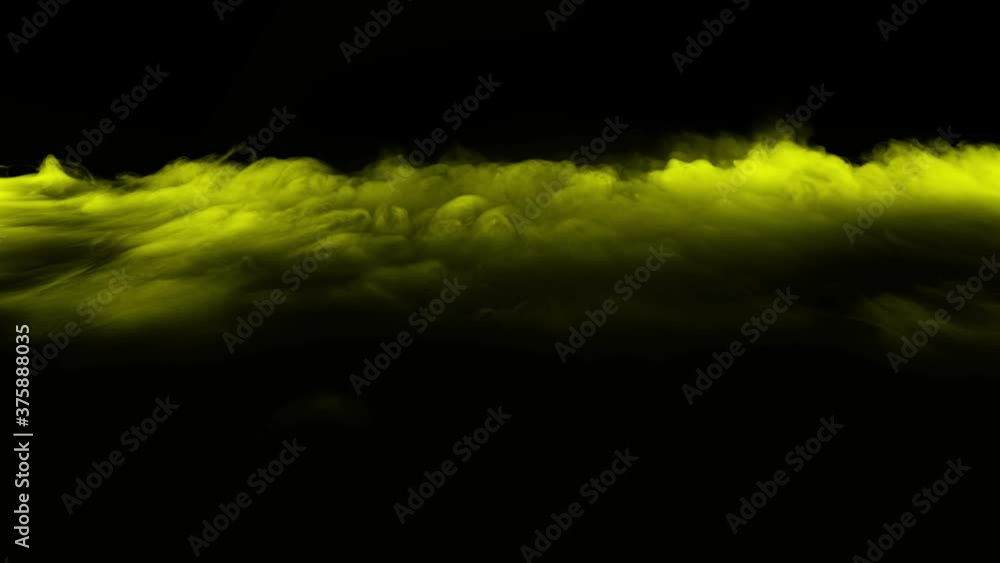 Ground Fog Rolling, 4k Fog Overlay with black png background. Stock ...