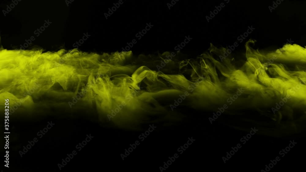 Ground Fog Rolling, 4k Fog Overlay with black png background. Stock ...