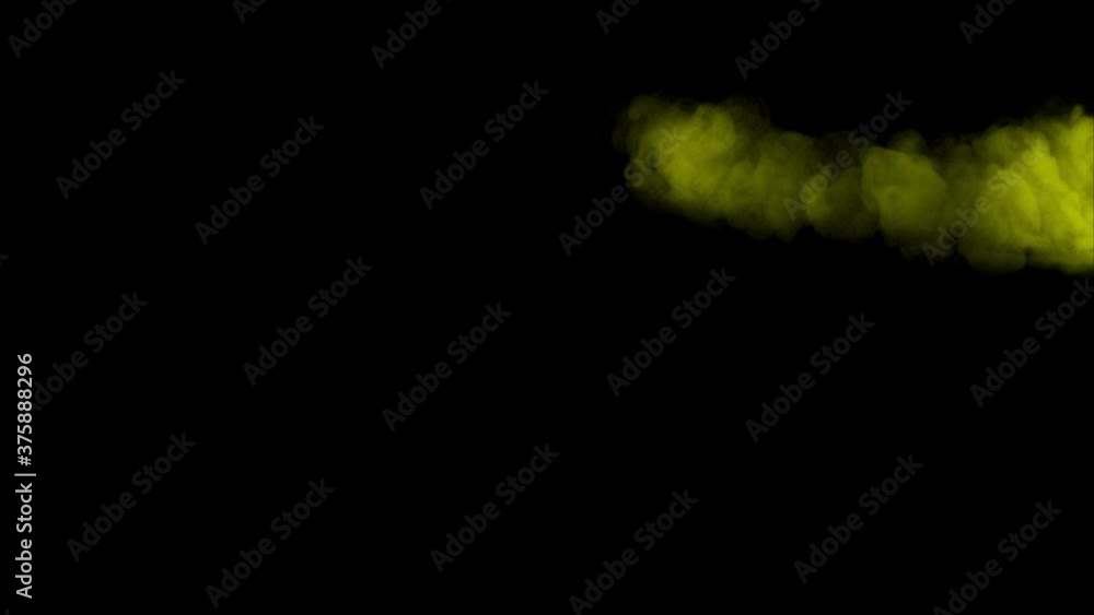 Ground Fog Rolling, 4k Fog Overlay with black png background. Stock ...