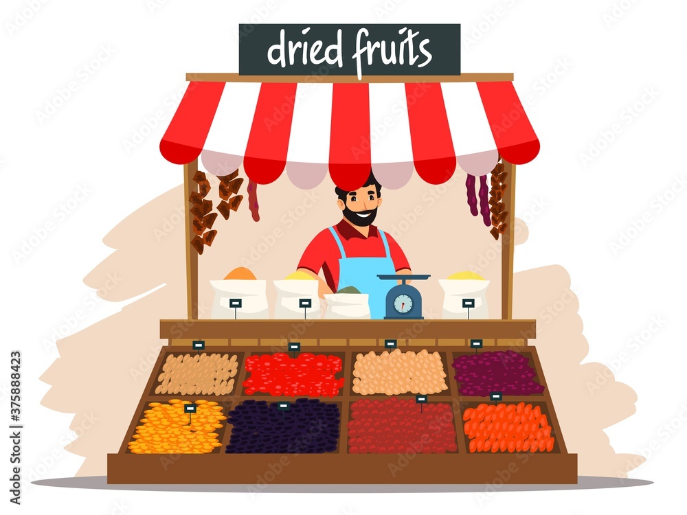 Fruit Market Stall Clipart