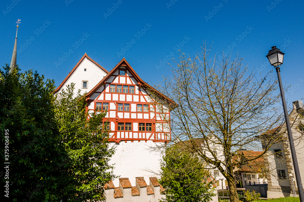 Stadt Zug, Burg, Stadt, Zug, Burg Zug, Stadtmauer, Riegelhaus, Altstadt ...