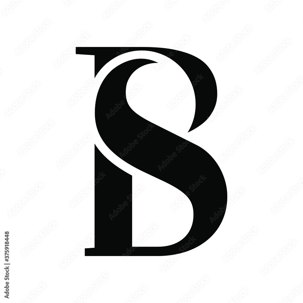 Letter BS or Letter SB Logo, Vector format Stock Vector | Adobe Stock