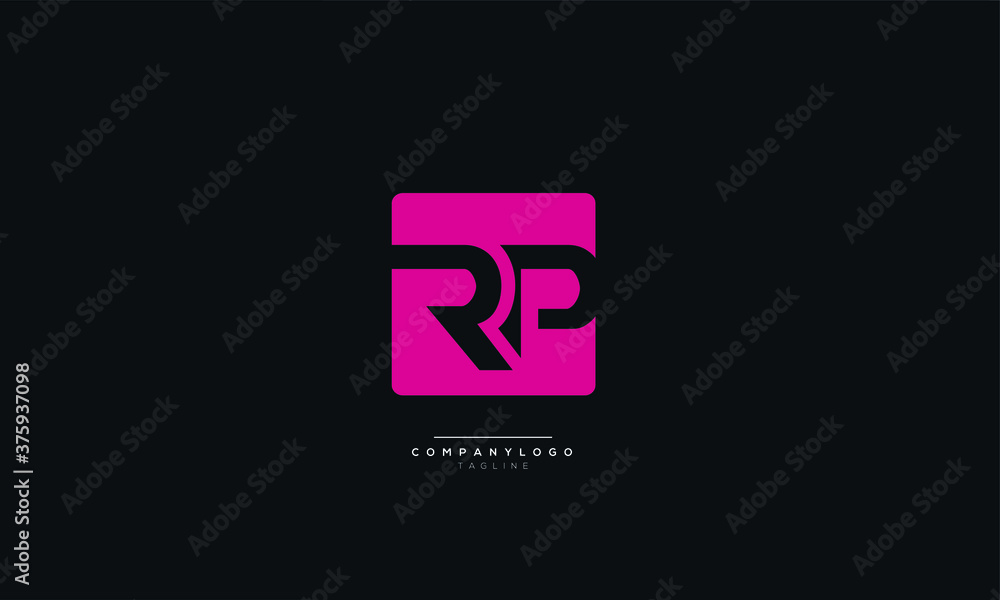 Modern RP Letter Business Logo Design Alphabet Icon Vector Symbol Stock ...