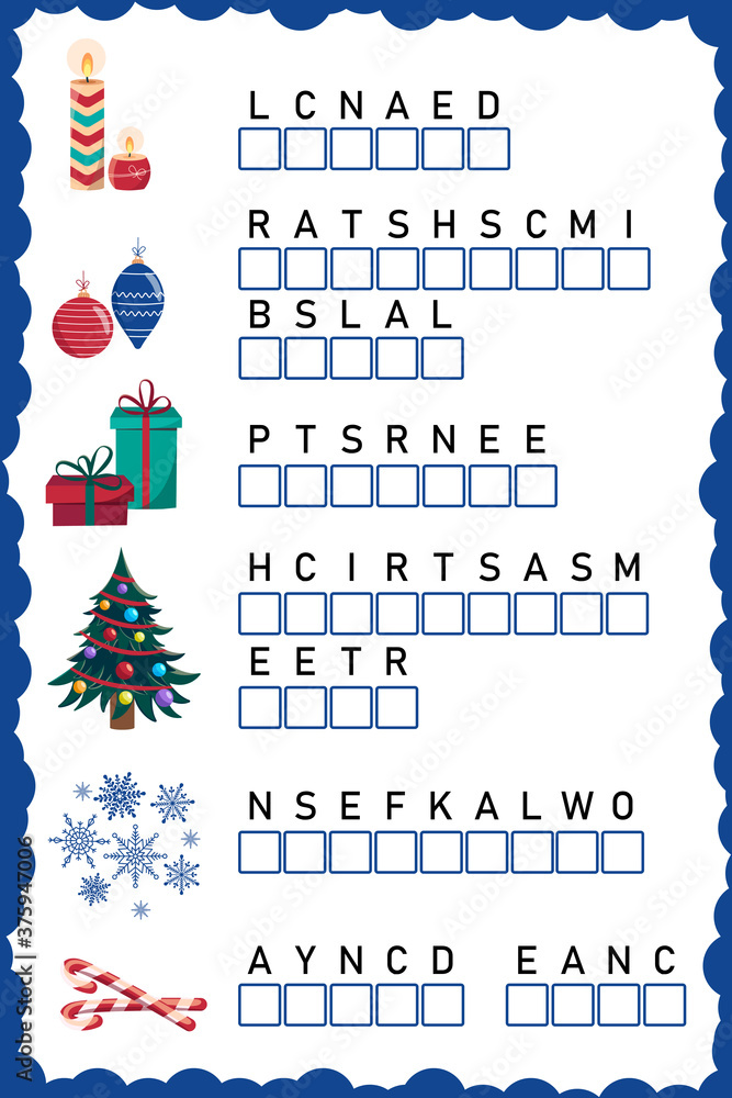 Put the letters in the correct order. Worksheet for education ...