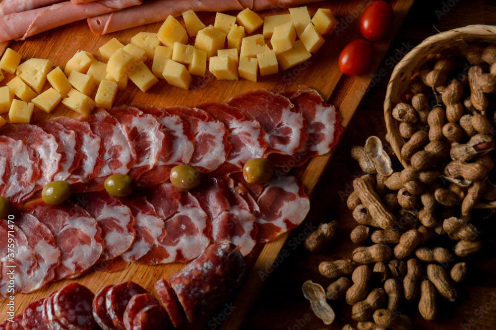 Tabla de fiambres. Stock Photo | Adobe Stock