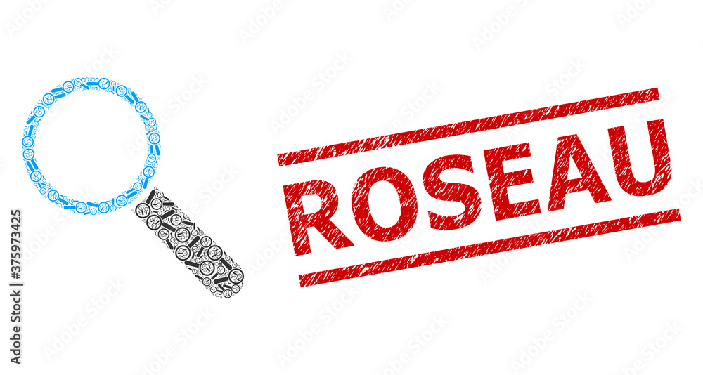 Recursion collage search tool and Roseau corroded seal. Seal includes ...