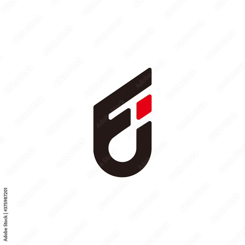 letter fj simple wing shape symbol logo vector letter fj simple wing ...