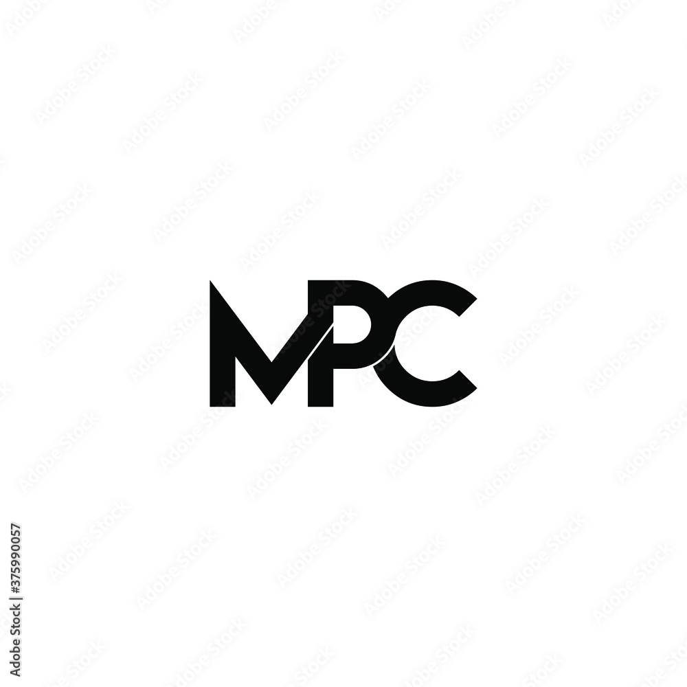 mpc letter original monogram logo design Stock Vector | Adobe Stock