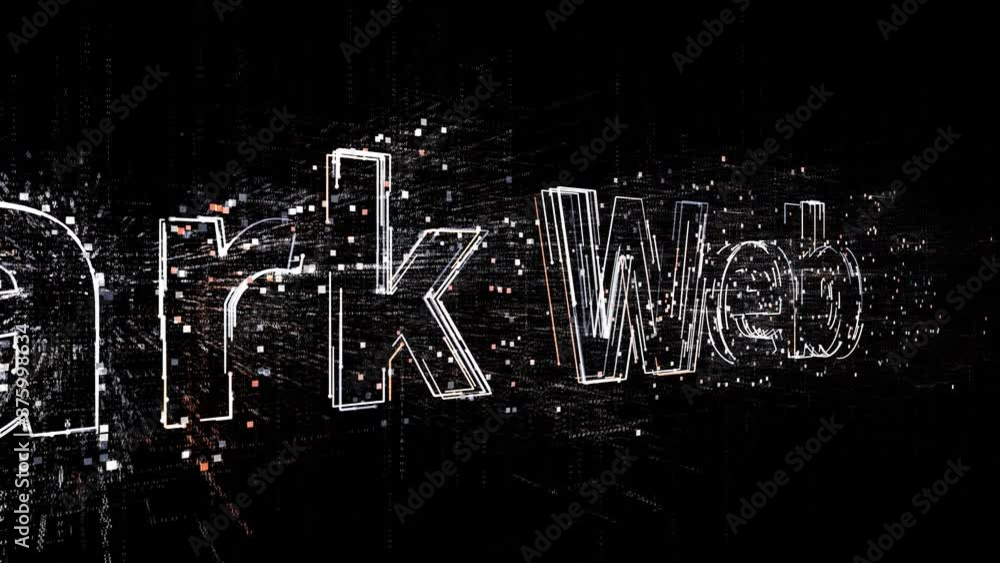 4k Dark Web word tag cloud;binary code.The Matrix binary text design animation;changing from ...