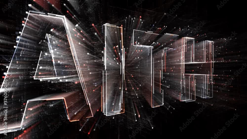 Vídeo do Stock: 4k FAITH word tag cloud;computer code particle.The Matrix binary text design ...