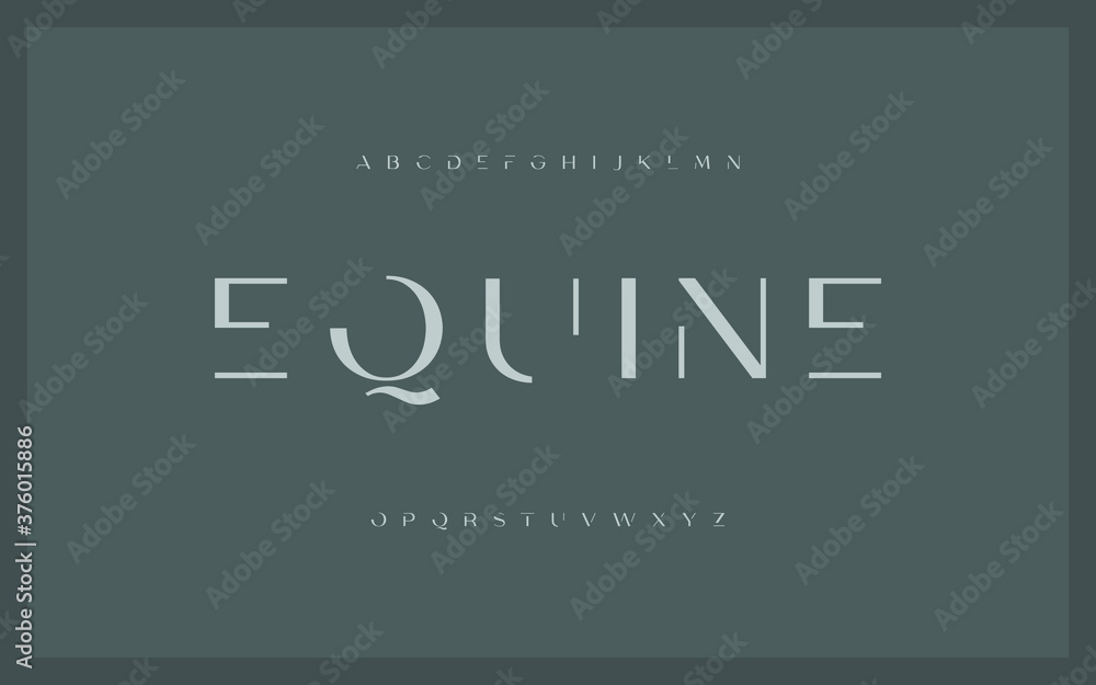 Lettering Minimalist Fashion Designs. Modern alphabet letters font and ...