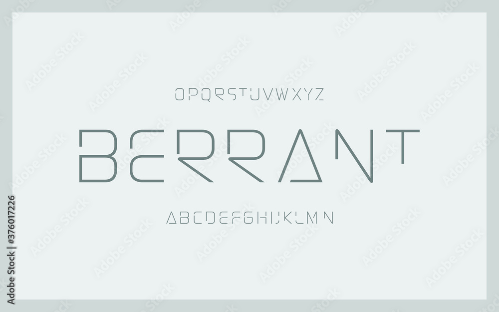 Lettering Minimalist Fashion Designs. Modern alphabet letters font and ...