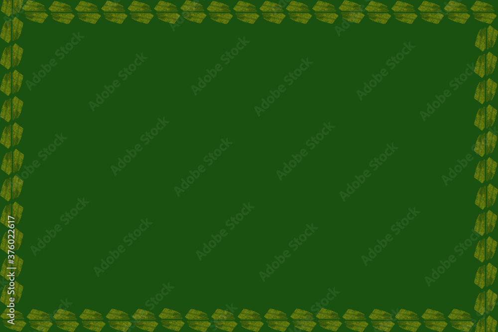 Green pattern border design on Dark green background .Abstract ...