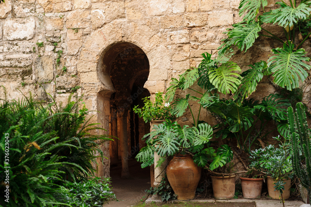 baños árabes, - Banys Àrabs - portal con arco de herradura , siglo X ...
