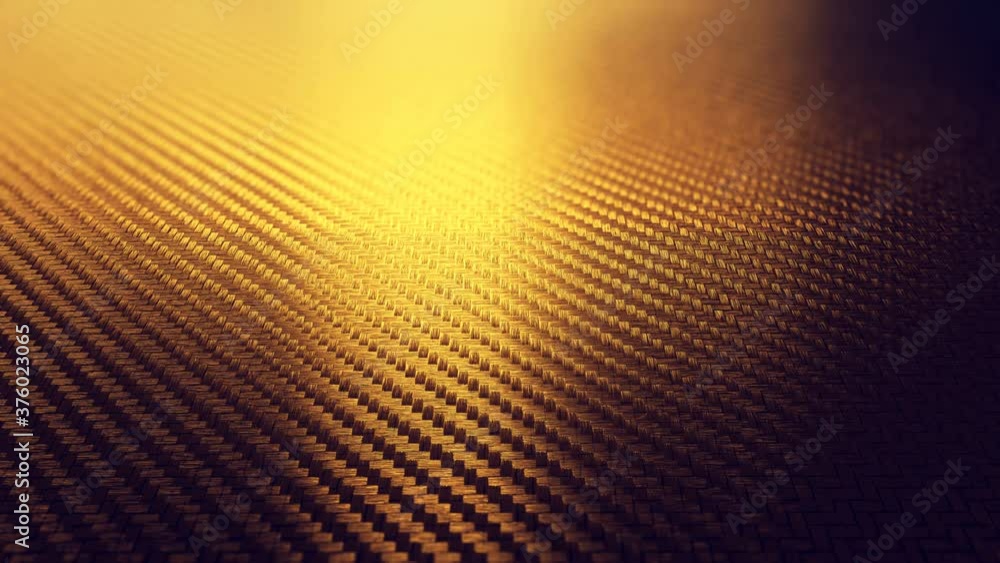Realistic carbon gold fiber texture pattern background seamless motion ...