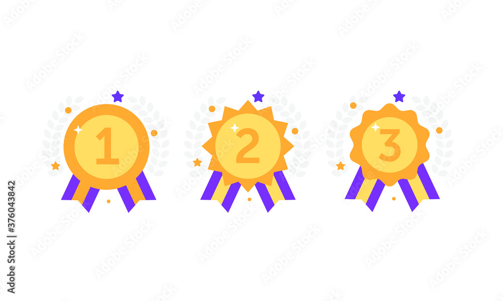 1st 2nd 3rd medal first place second third award winner badge guarantee ...