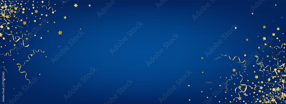 Gold Star Isolated Vector Panoramic Blue Stock Vector | Adobe Stock