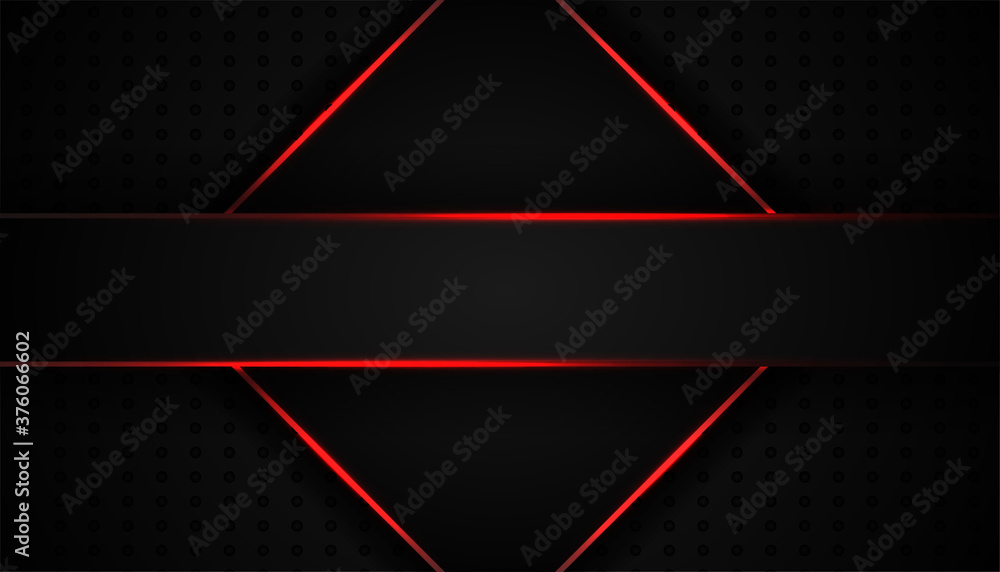 abstract red light line on black background. modern luxury design ...