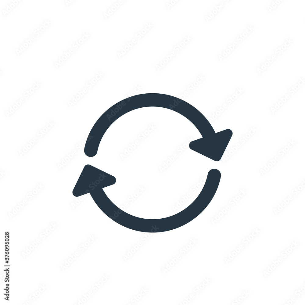 reload icon. Glyph reload icon for website design and mobile, app development, print. reload ...