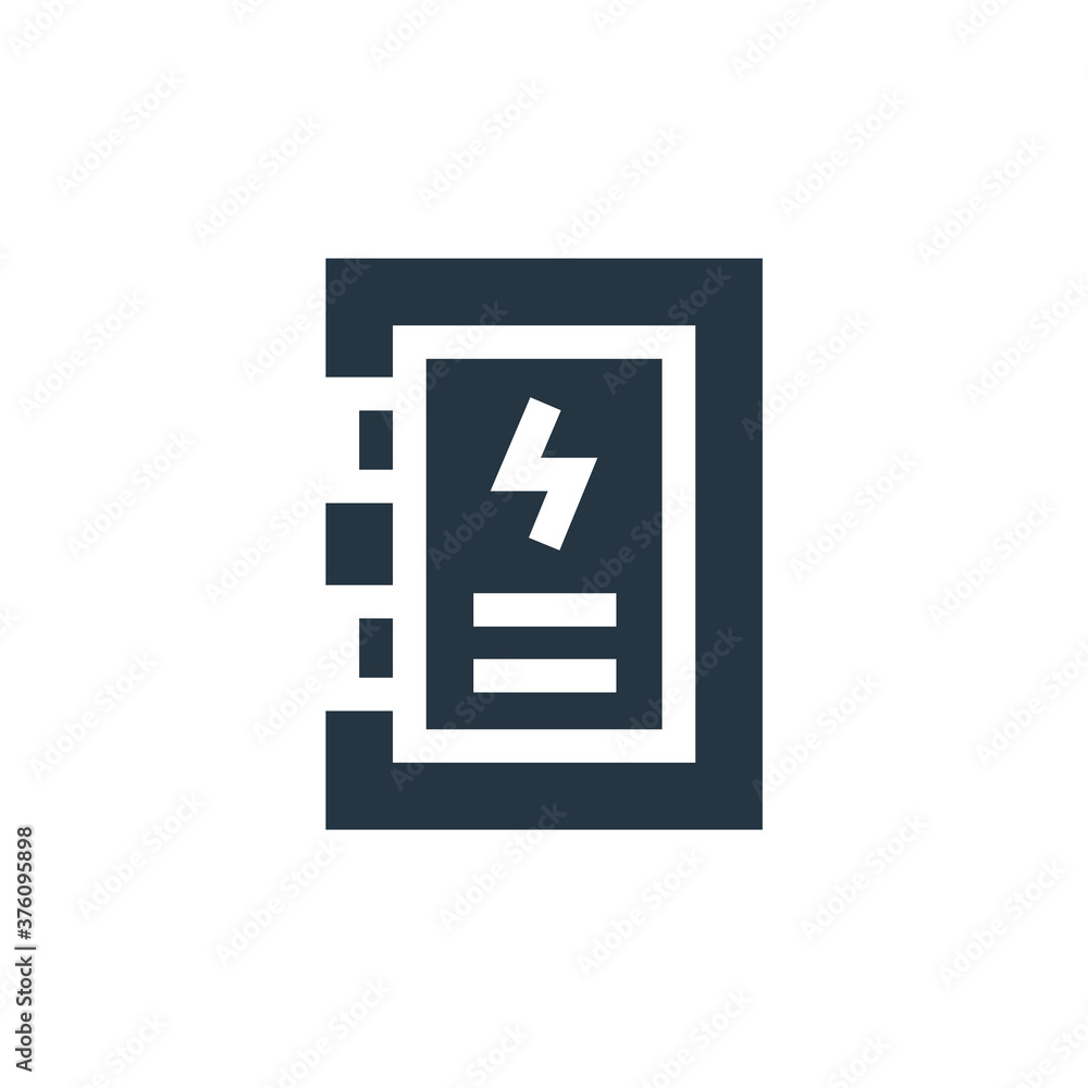 distribution board icon. Glyph distribution board icon for website ...